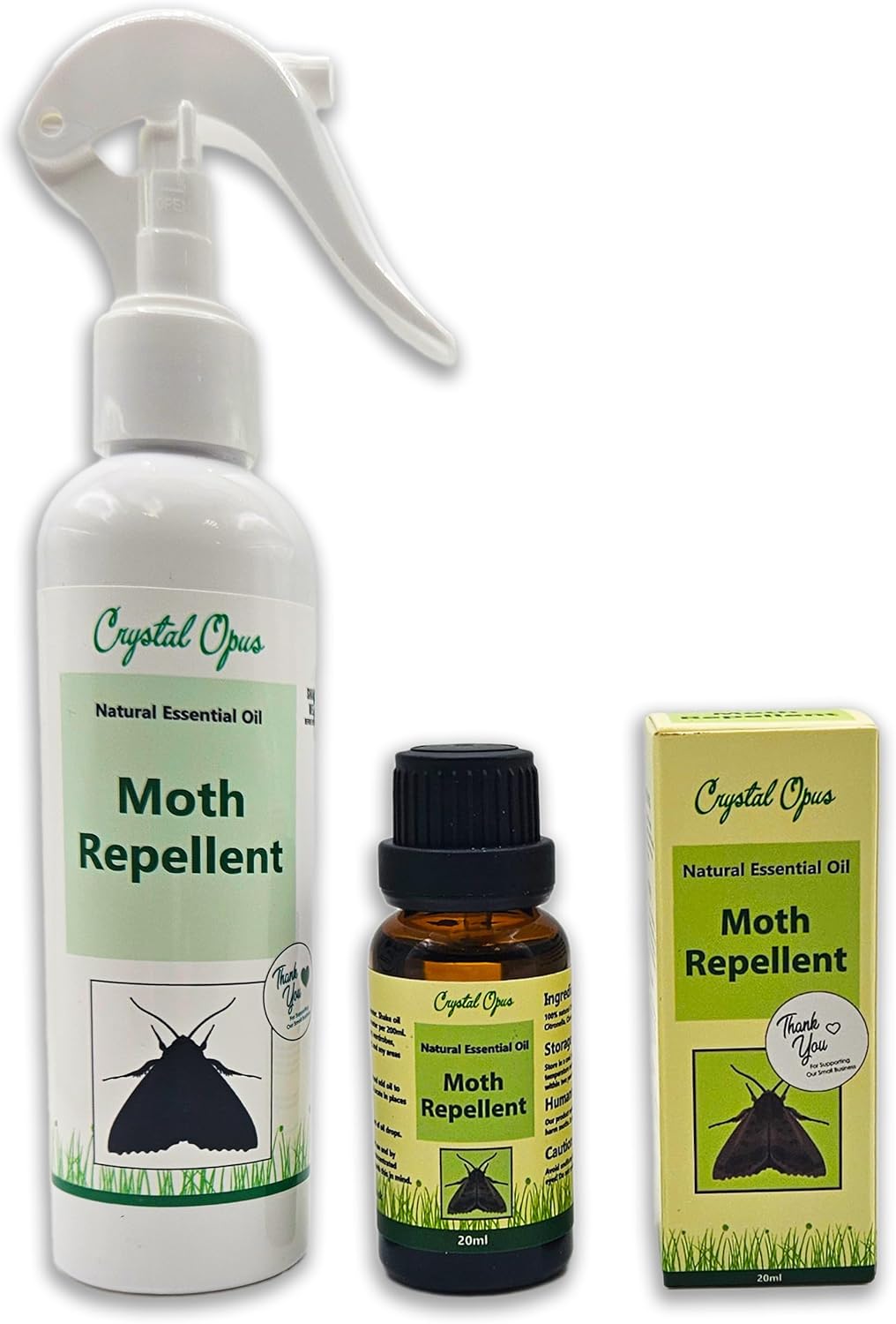 Moth Repellent Essential Oil Concentrate (20ml) - Crystal Opus